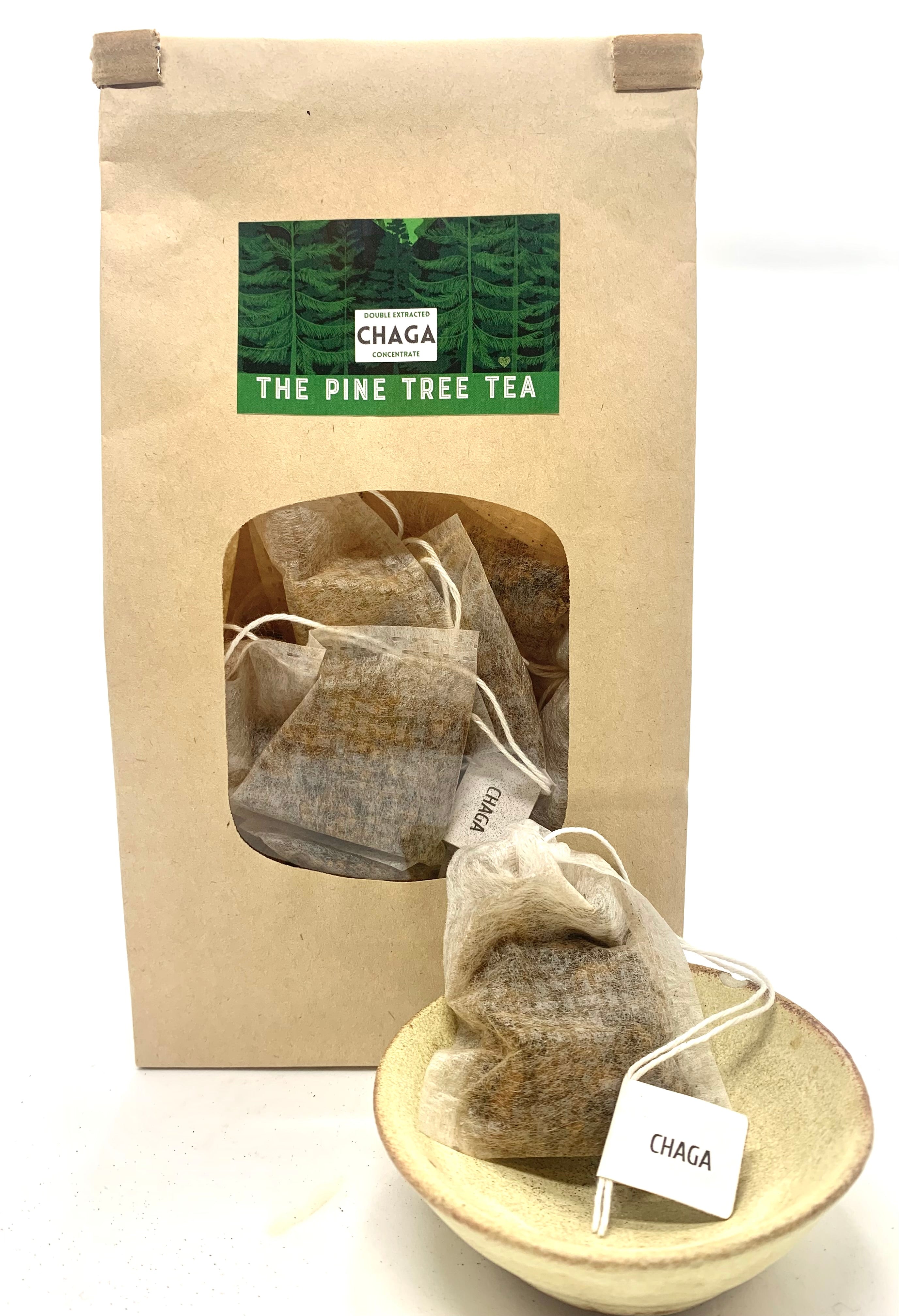 Wildcrafted Maine Chaga tea bags – The Wild Pine Co.